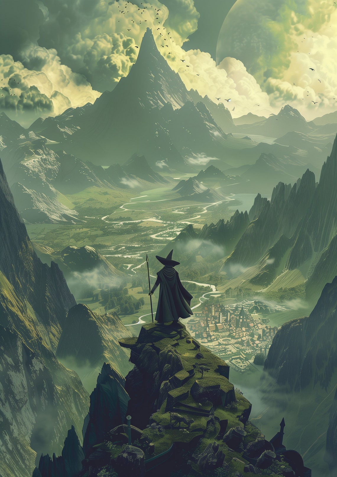 A Wizards Tale Digital Poster Dungeons and Dragons Poster Dnd Poster ...