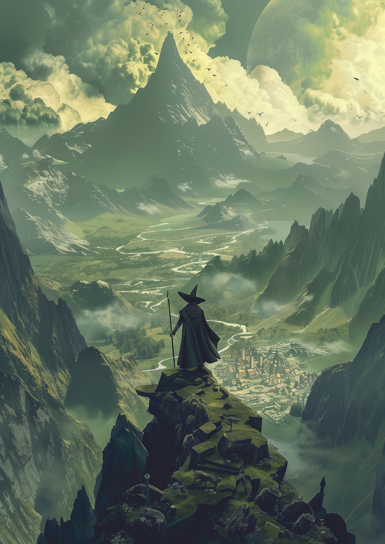 A Wizards Tale Digital Poster Dungeons and Dragons Poster Dnd Poster ...