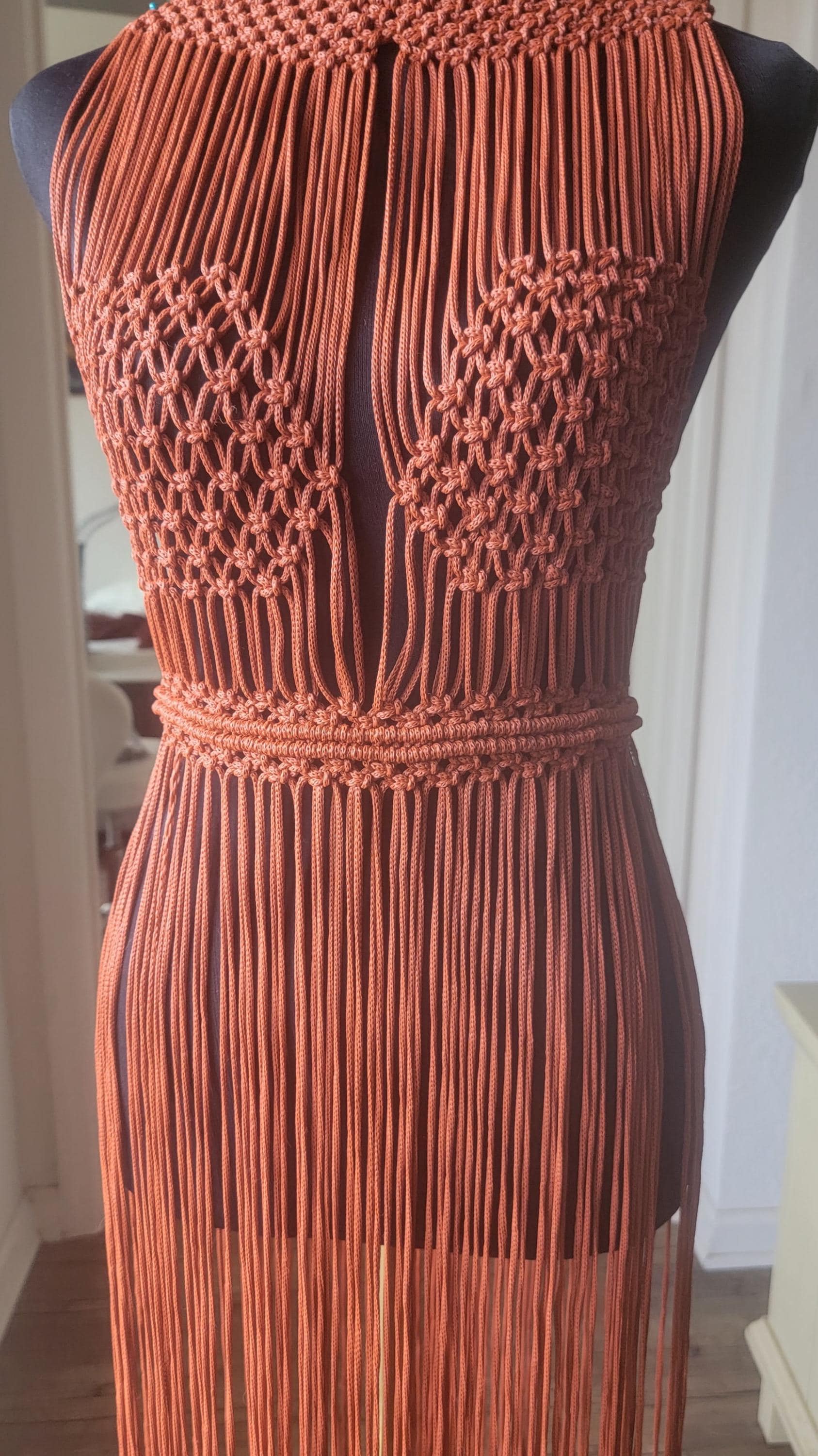 Macrame Dress, Handmade Macrame Dress, Boho Macrame Dress, Festival ...