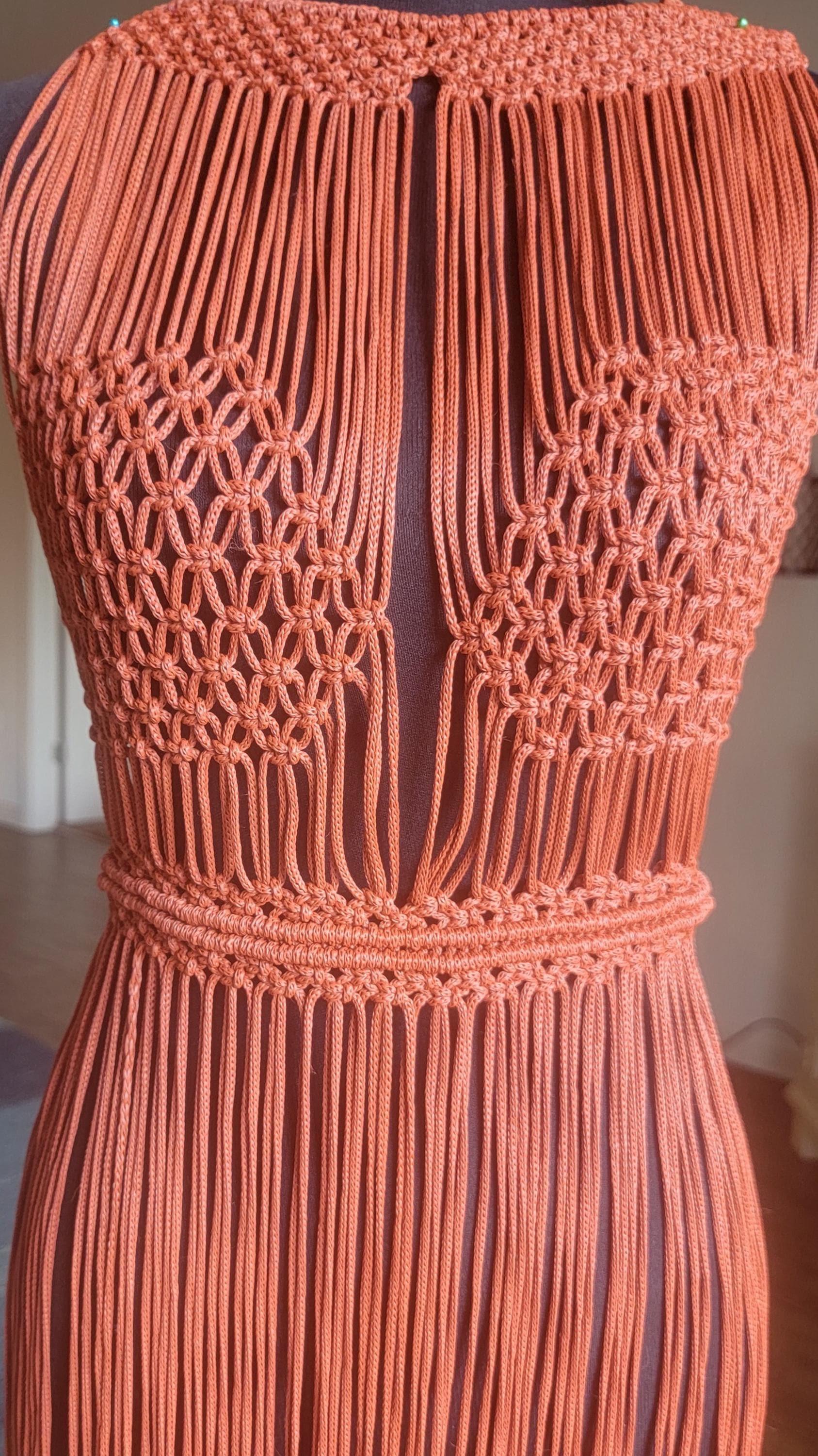 Macrame Dress, Handmade Macrame Dress, Boho Macrame Dress, Festival ...