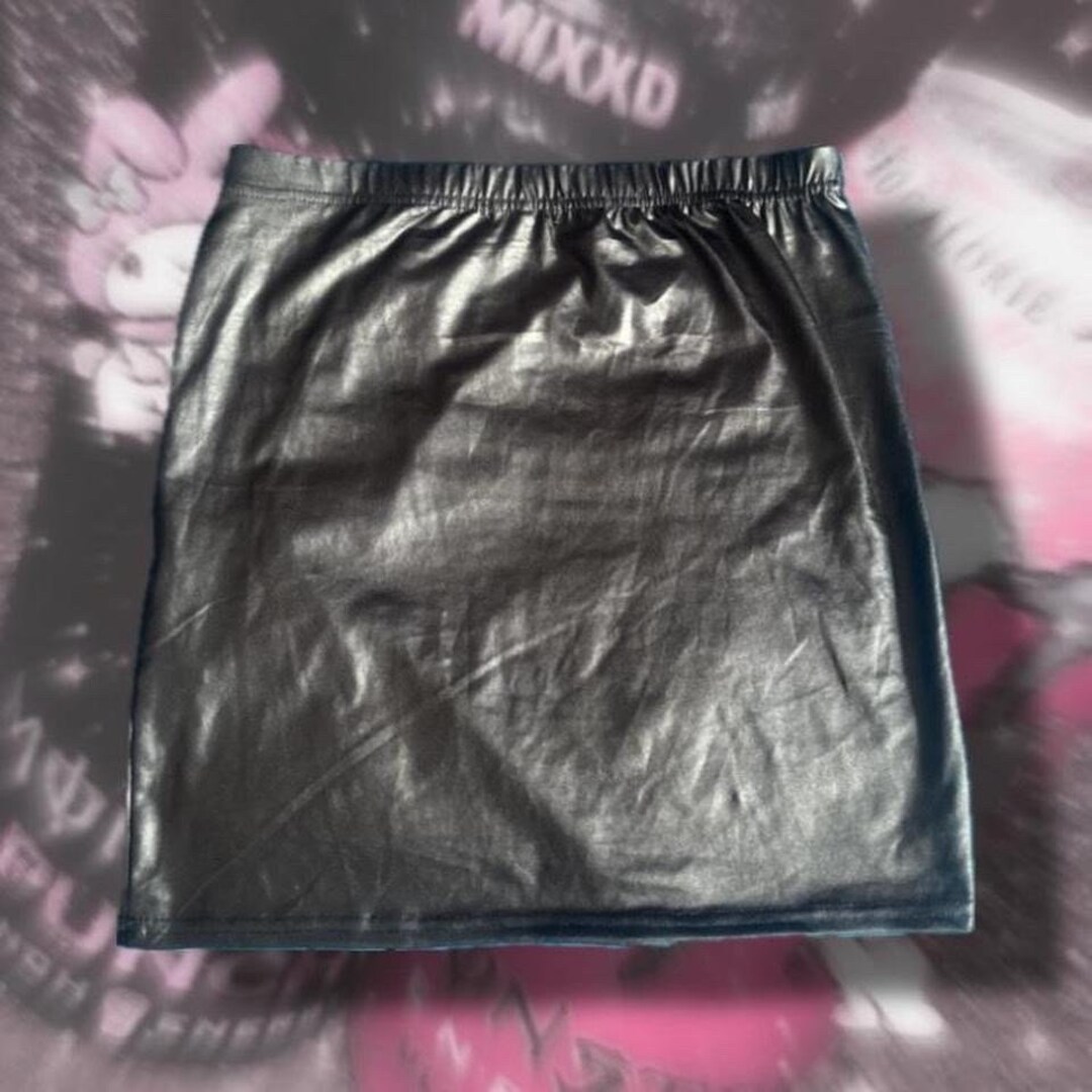 Leather Rockstar Girlfriend Mini Pencil Skirt - Etsy
