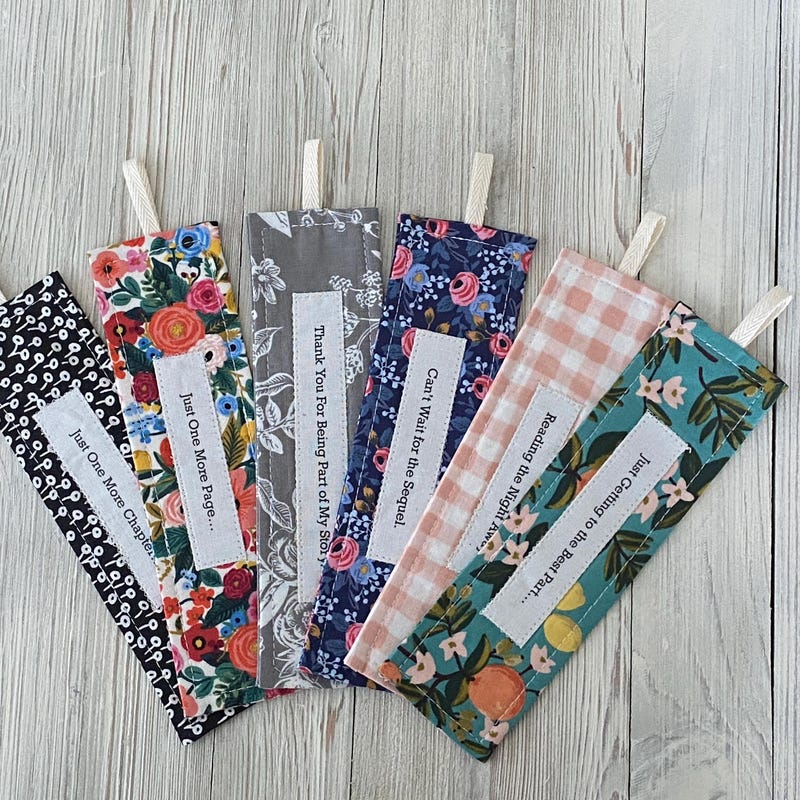 Fabric Bookmark - Etsy