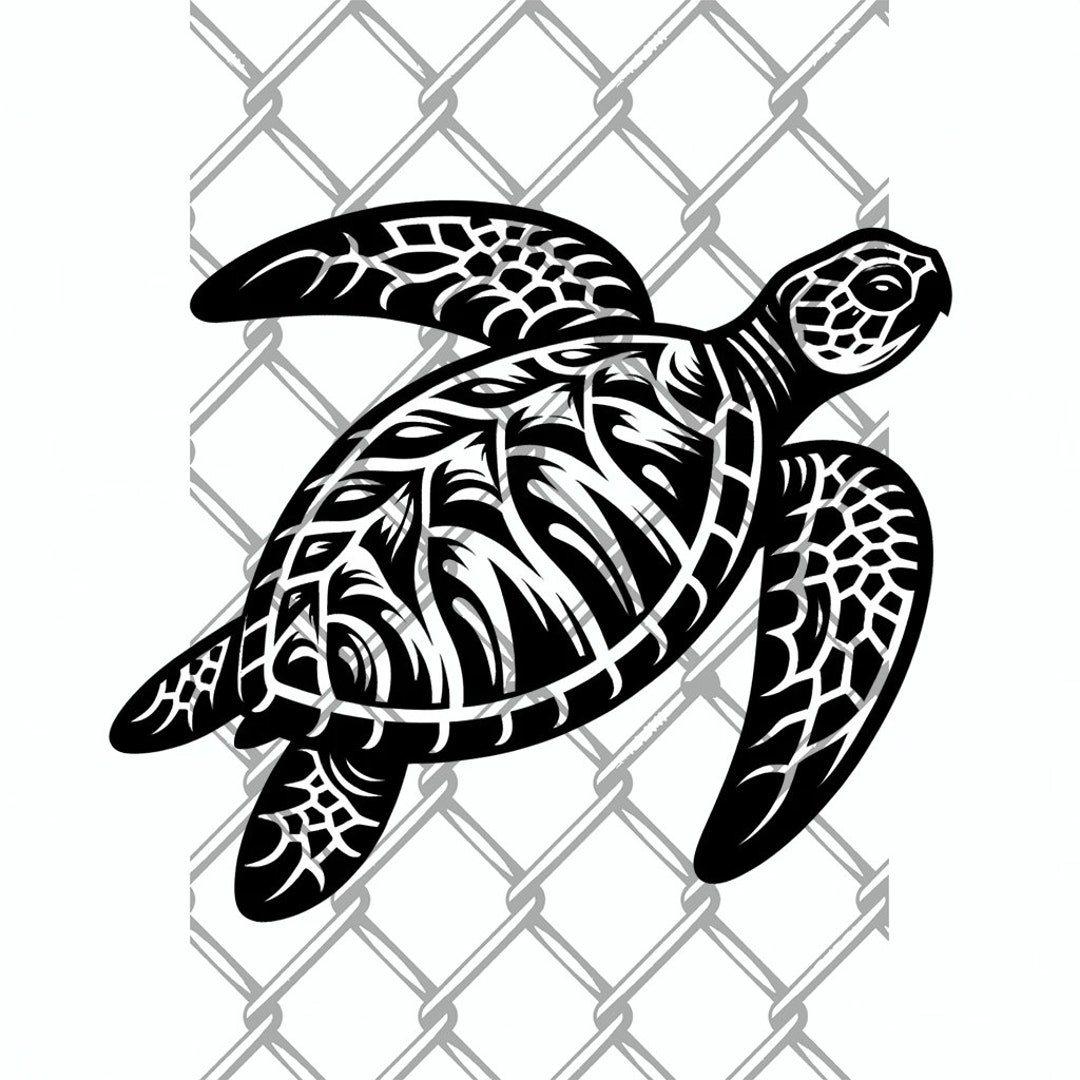 Sea Turtle SVG. Turtle Clipart, Stencil Svg. Ocean Turtle Svg. Turtle ...