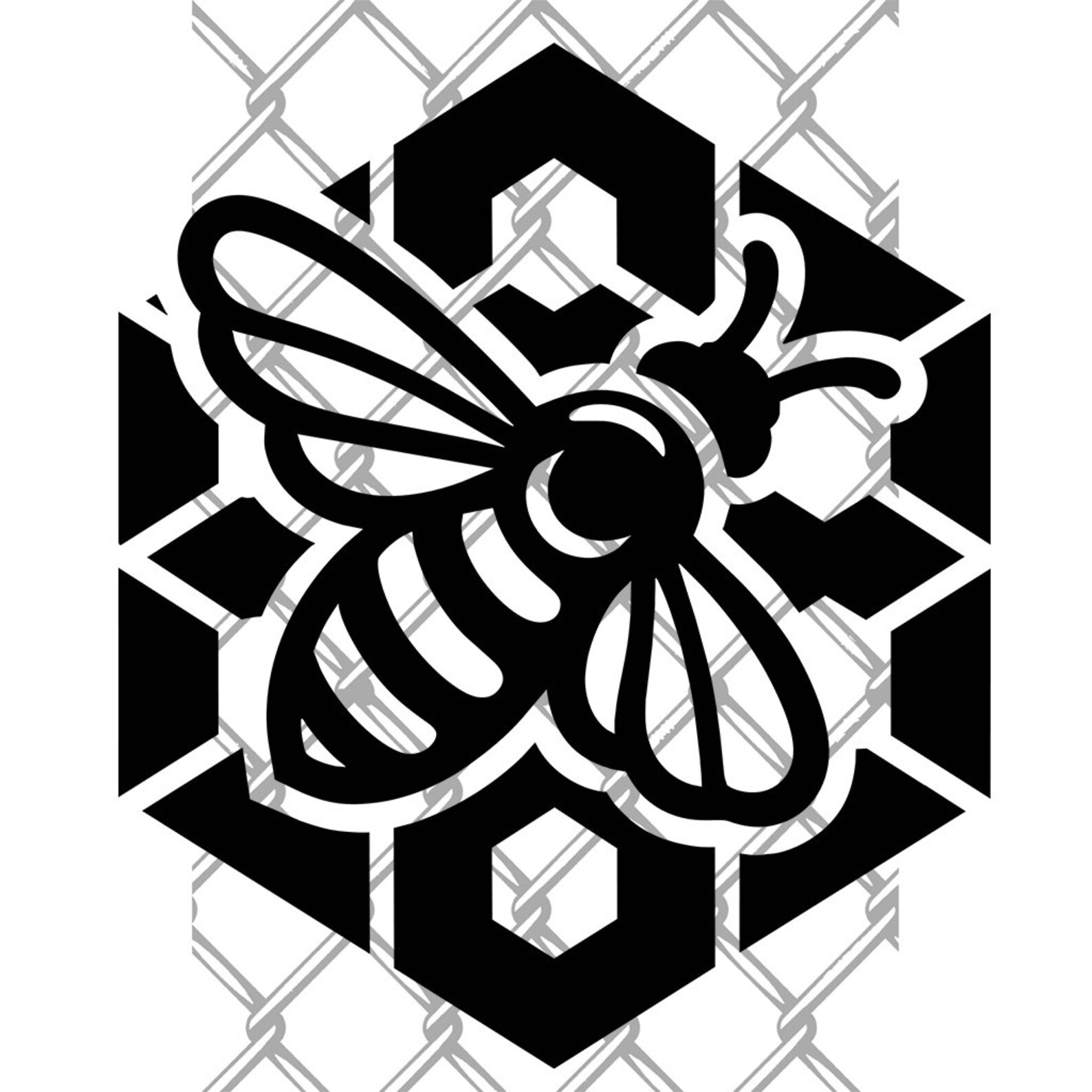 Bee Silhouette SVG. Honey Bee and Honeycomb Svg. Bumblebee Svg, Bee ...