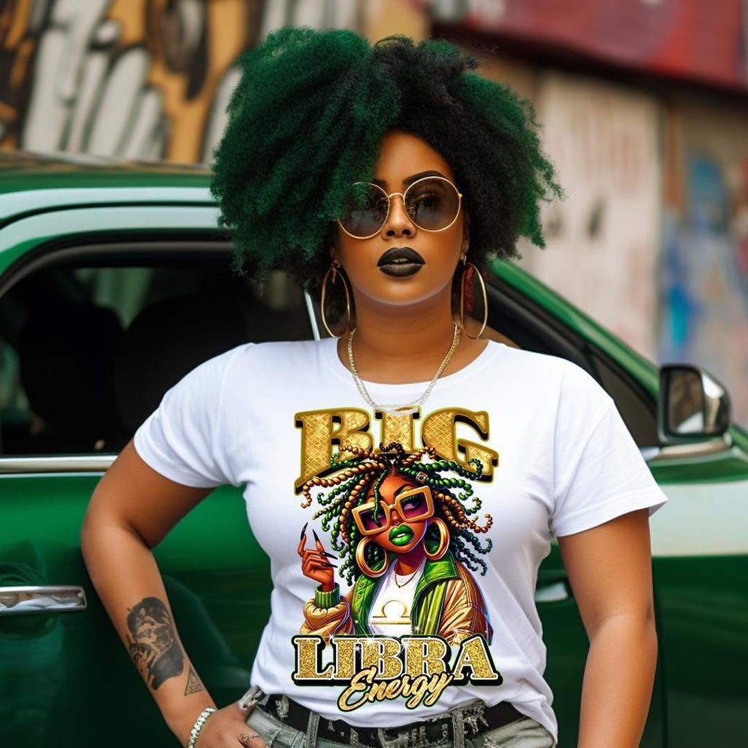Big Libra Birthday Energy Black Girl Zodiac, African American Zodiac ...
