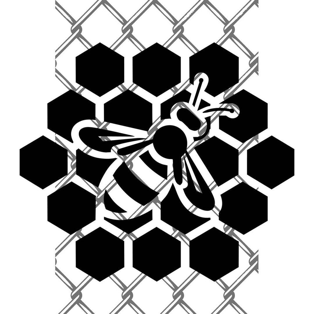 Bee Silhouette SVG. Honey Bee and Honeycomb Svg. Bumblebee Svg, Bee ...