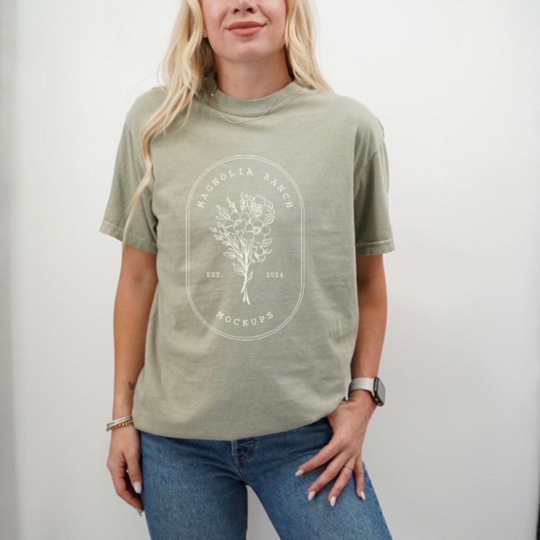 Mock up : Comfort Colors - Garment-dyed Heavyweight T Shirt - 1717 ...