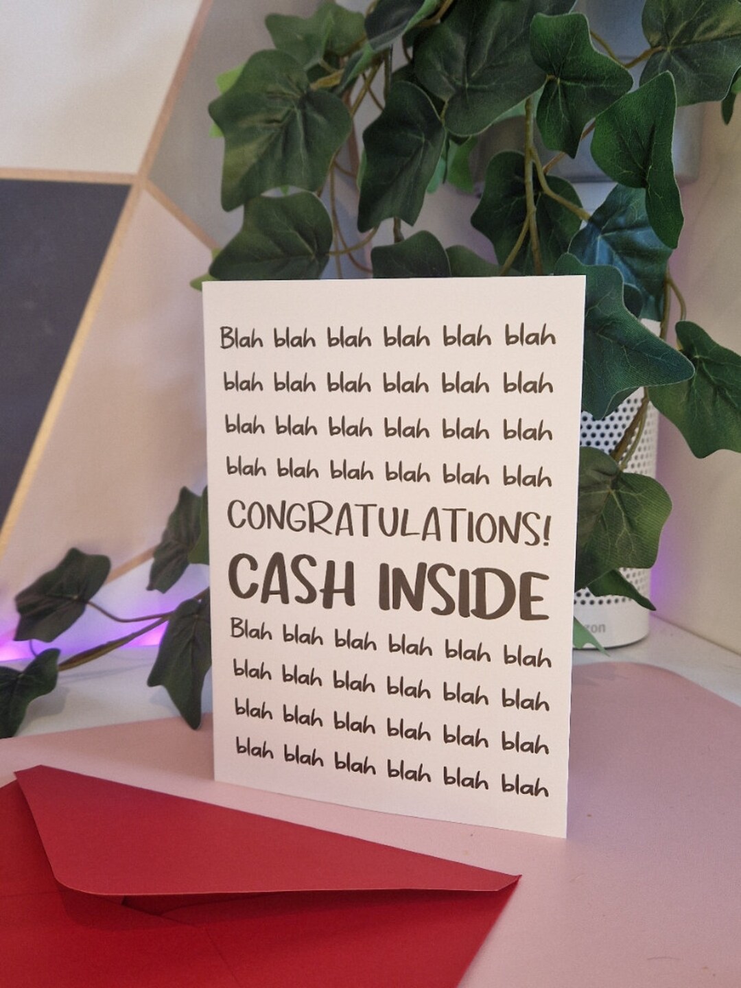 Congratulations Cash Inside Graduation Card Birthday Card Novelty ...