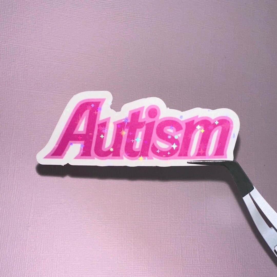 Pink Dolly Autism Sticker - Etsy