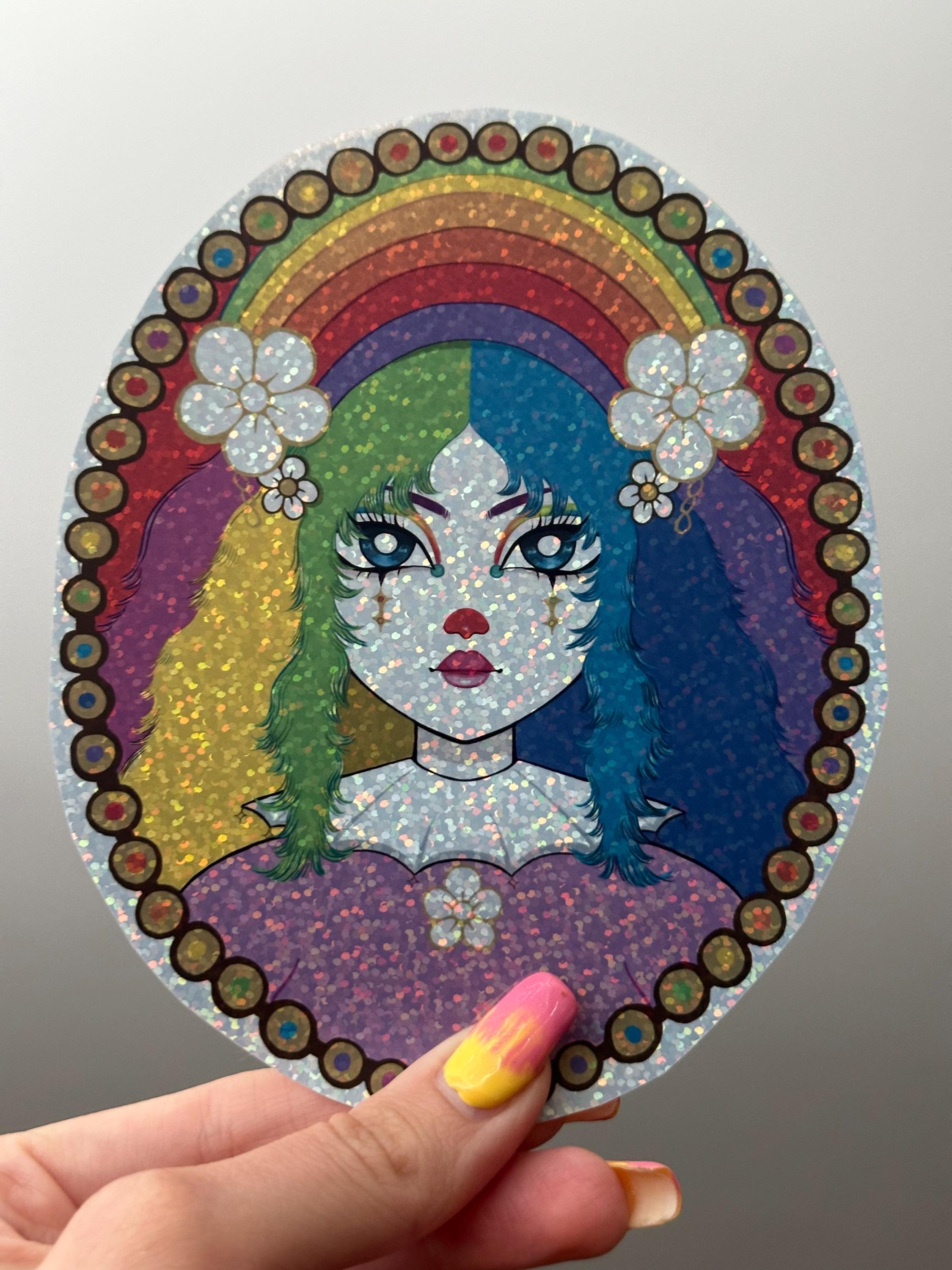 Sketchy Pastel Rainbow Clown Girl and Soft Cringe Lord Anime Girl ...