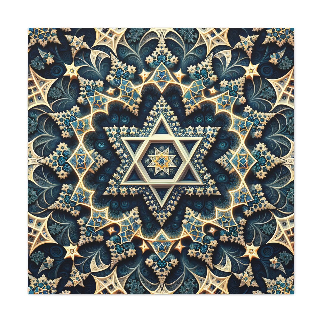 Where Geometry Meets Infinity: Stars of David in Fractal Harmony. Star ...