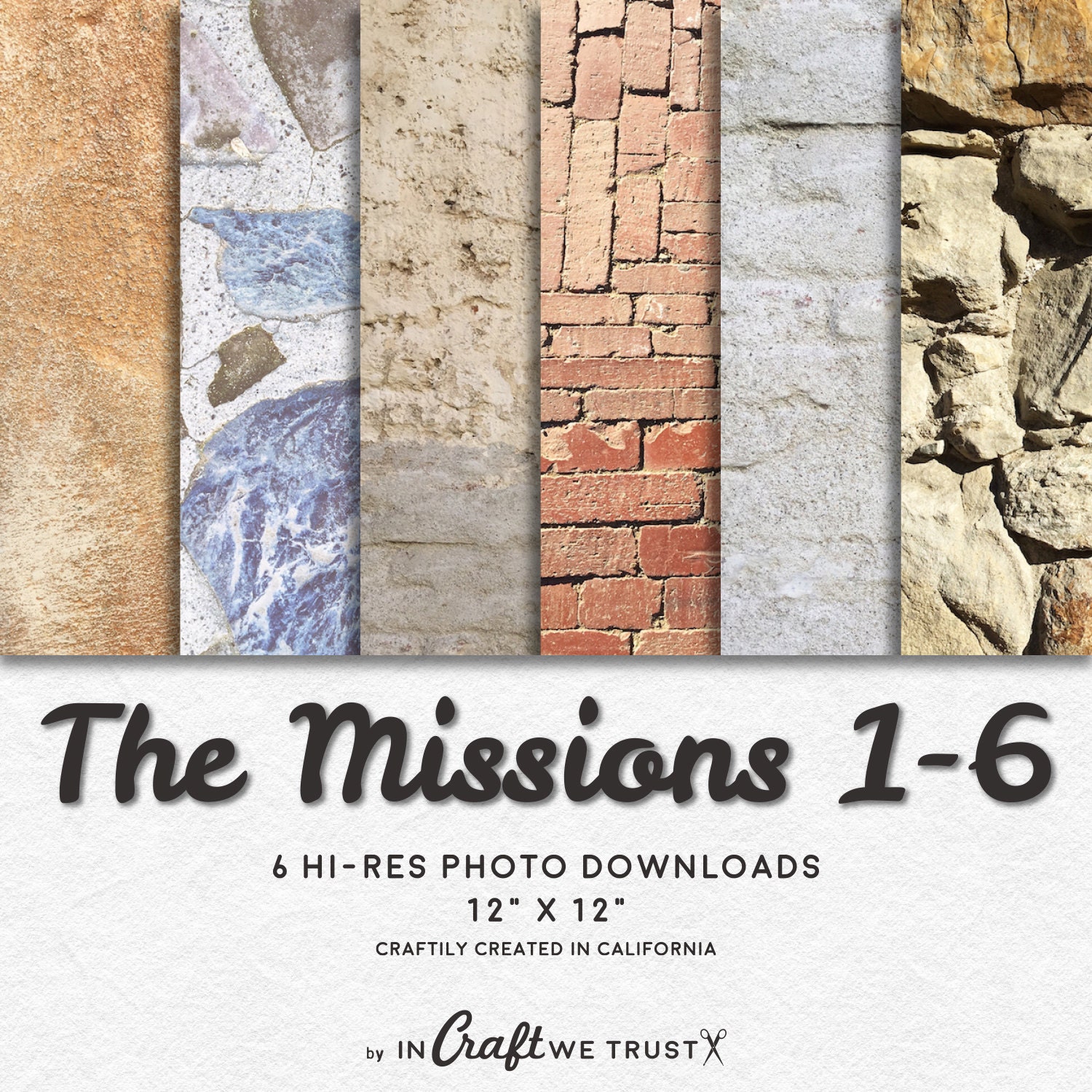 THE MISSIONS 1-6 Hi-res Digital Download Photo Backgrounds Pak - Etsy