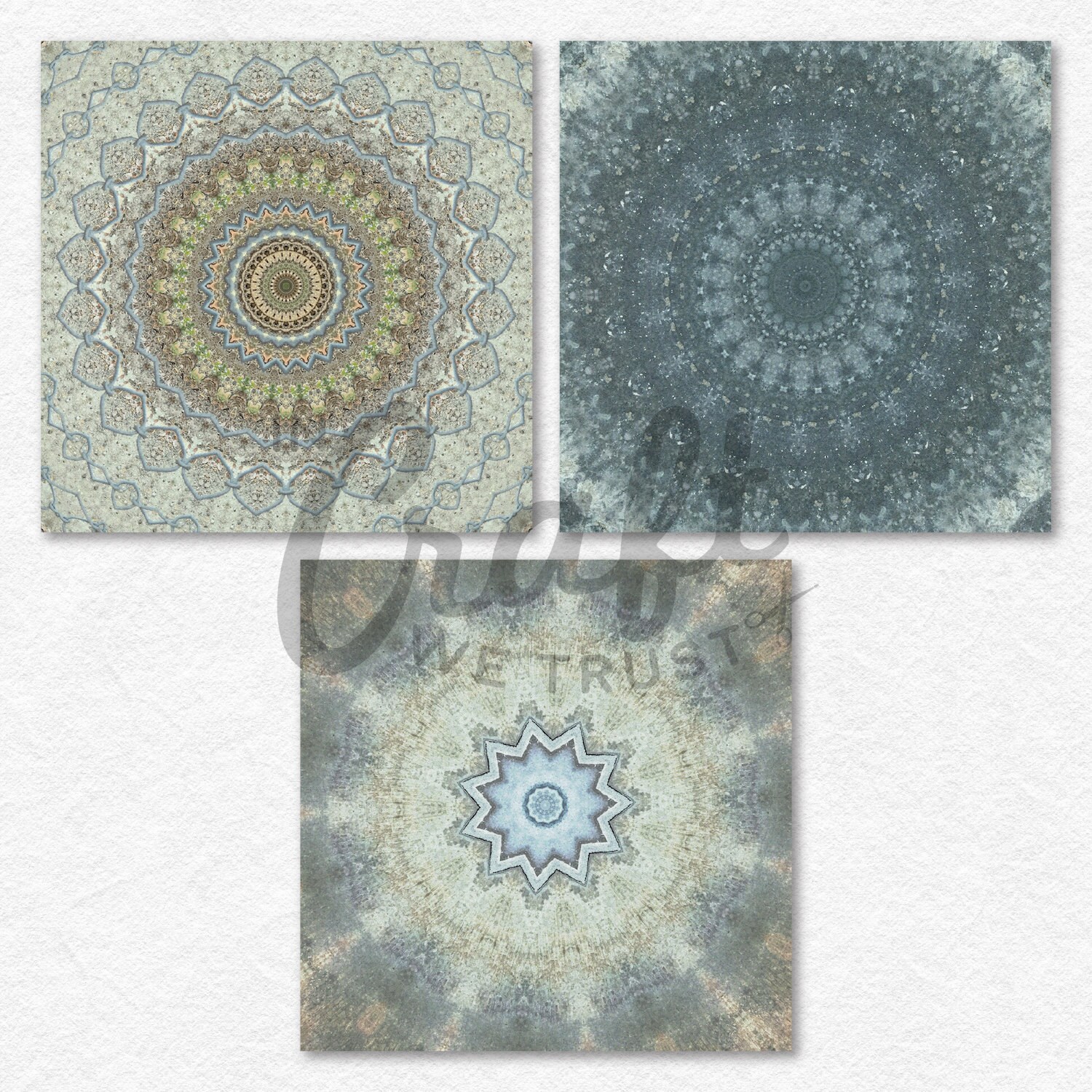 MANDALAS 7-12 Hi-res Circular Pattern Backgrounds • Printable Digital ...