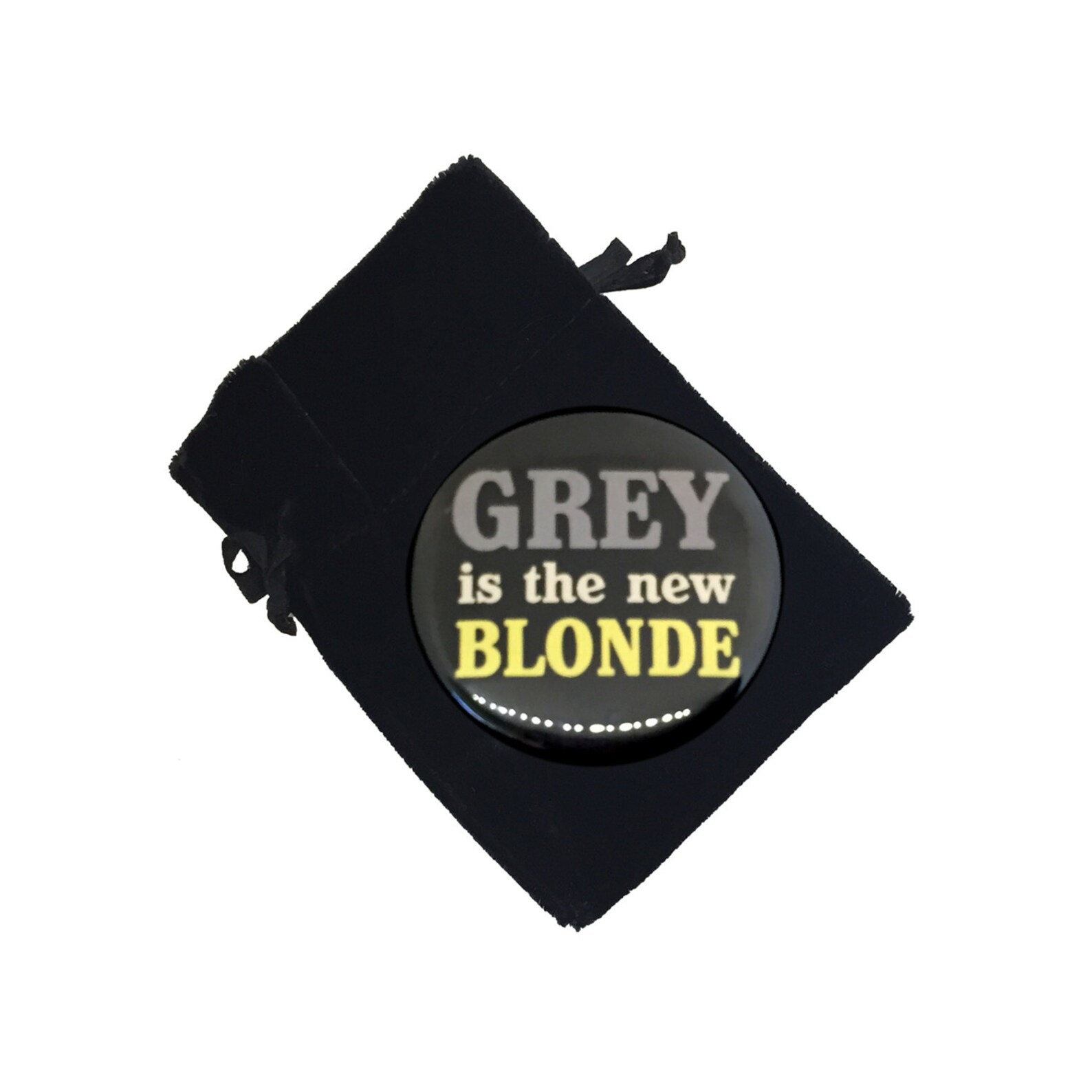 Pocket Mirror Stocking Stuffer GREY is the New BLONDE - Etsy