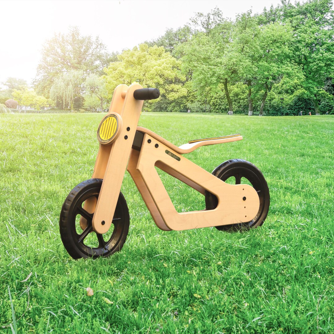 WOODEN BALANCE BIKE for Toddlers, Toddler Walker, Kids Balance Bike ...