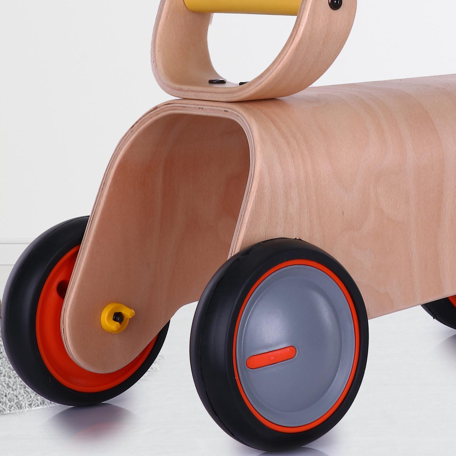 WOODEN CAR WALKER | 4 Wheels Push & Pull Walker, Toddler Walker ...