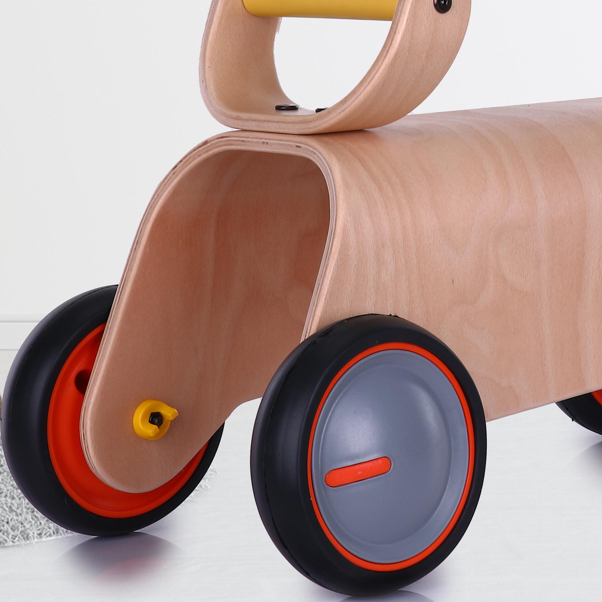 WOODEN CAR WALKER | 4 Wheels Push & Pull Walker, Toddler Walker ...