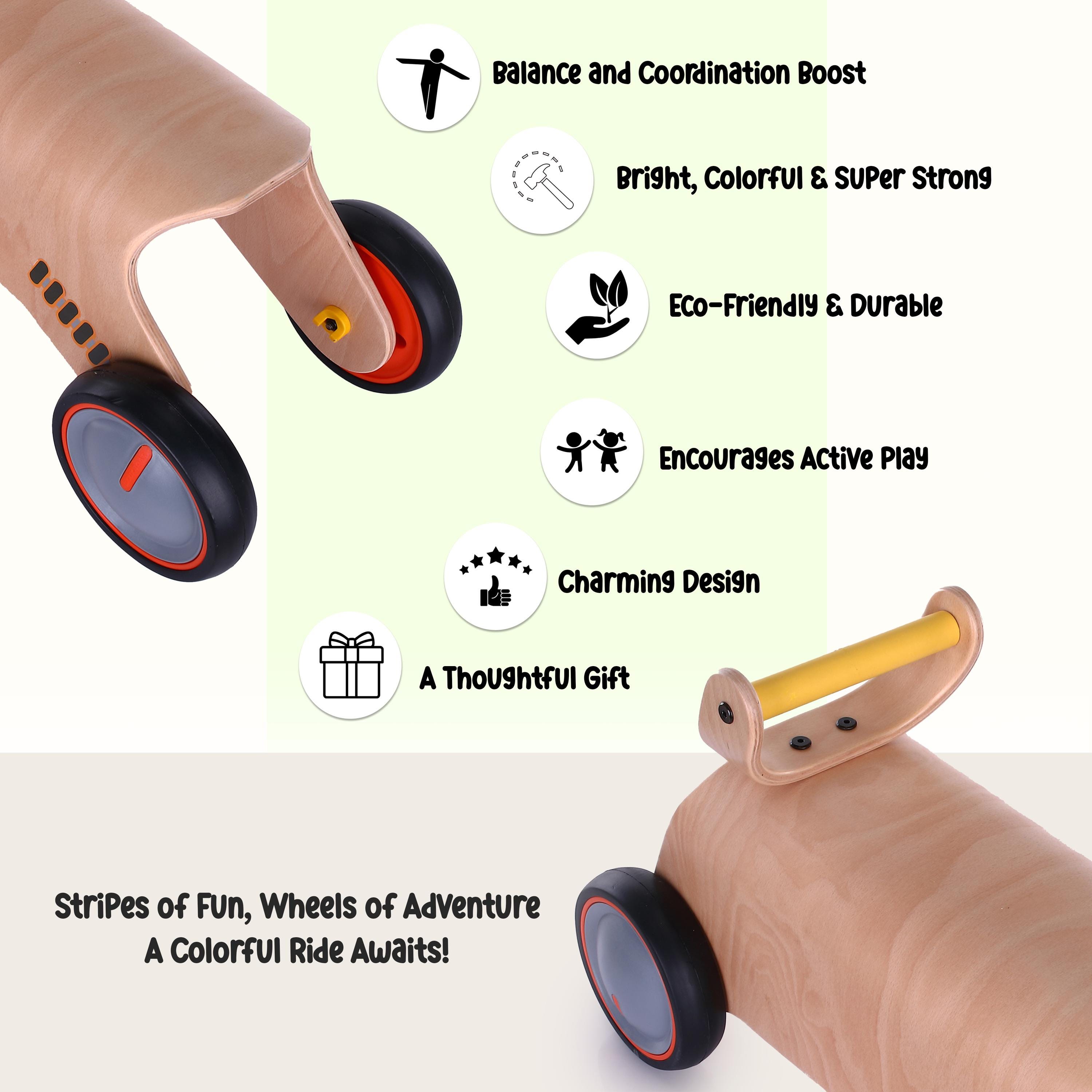 WOODEN CAR WALKER | 4 Wheels Push & Pull Walker, Toddler Walker ...