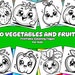 Coloring Pages for Kids - 50 Fruits and Vegetables Printable ...