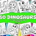 Coloring Pages for Kids 50 Dinosaurs, Dinosaur Coloring Pages ...