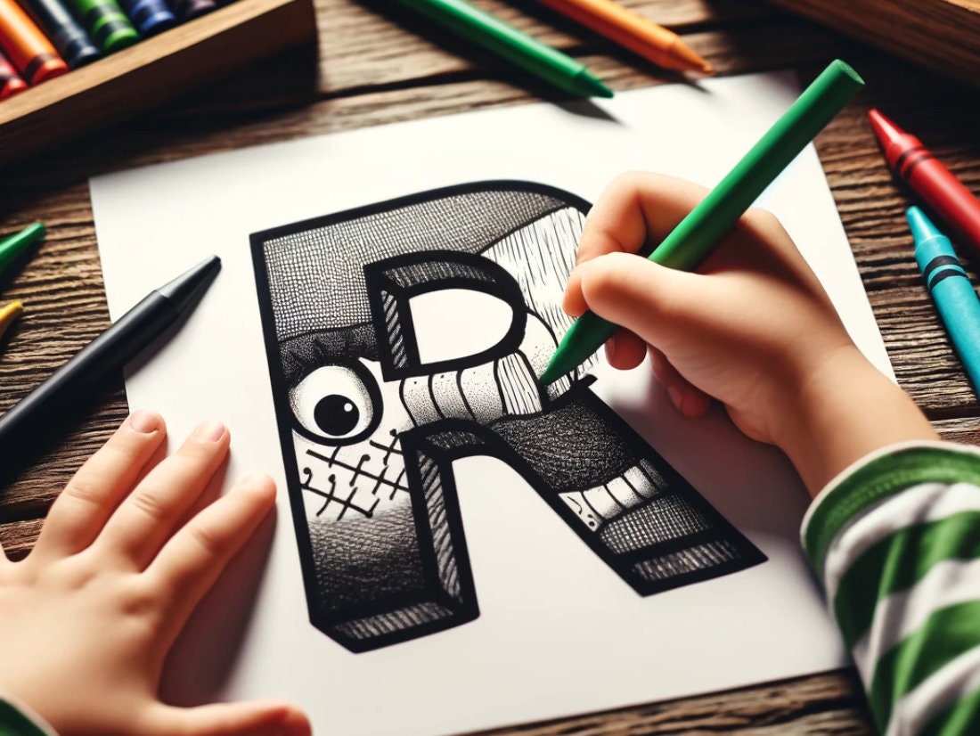 Coloring Pages for Kids - Alphabet Art With Animals, Alphabet Coloring ...