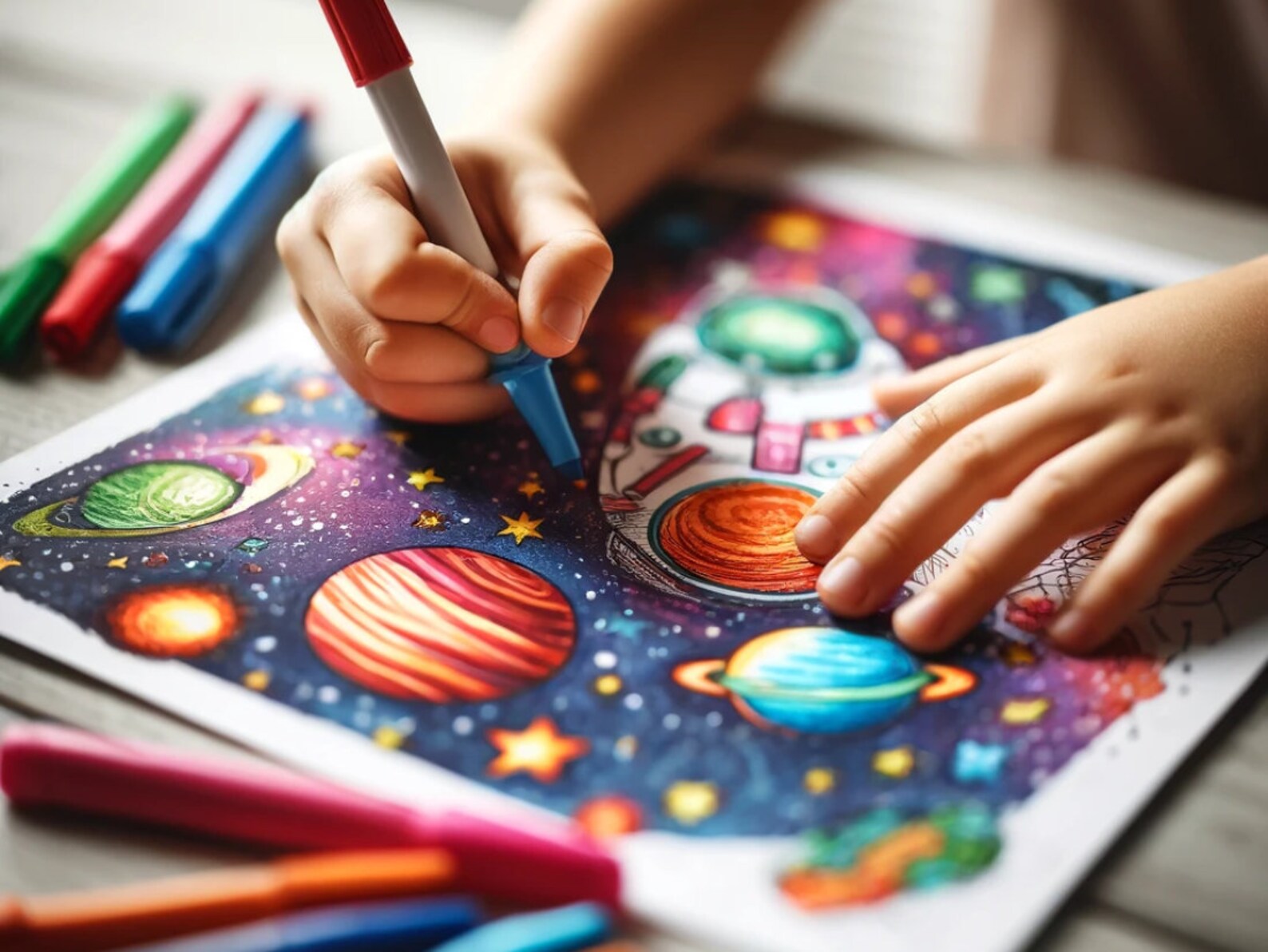 50 Space Coloring Pages for Kids – Printable Galaxy Activities (PDF) - Etsy
