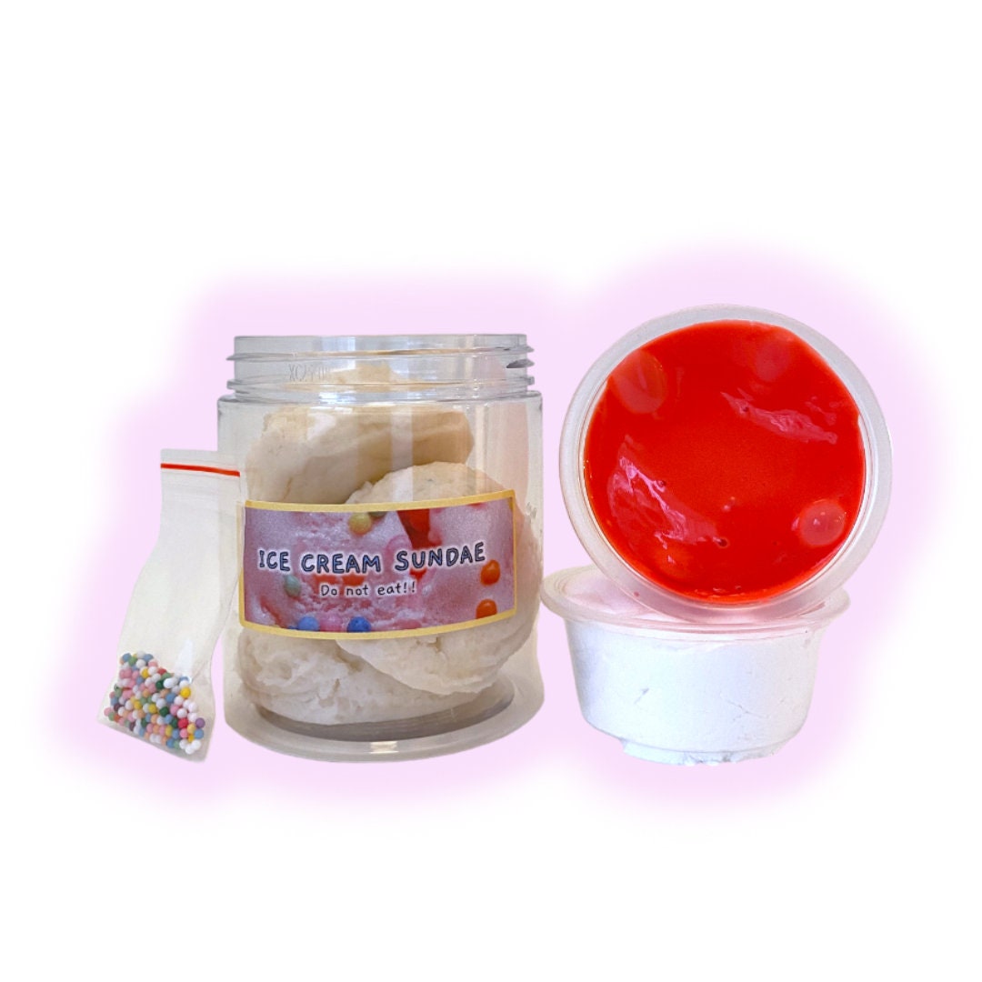 Ice Cream Sundae Slime assembly Kit - Etsy