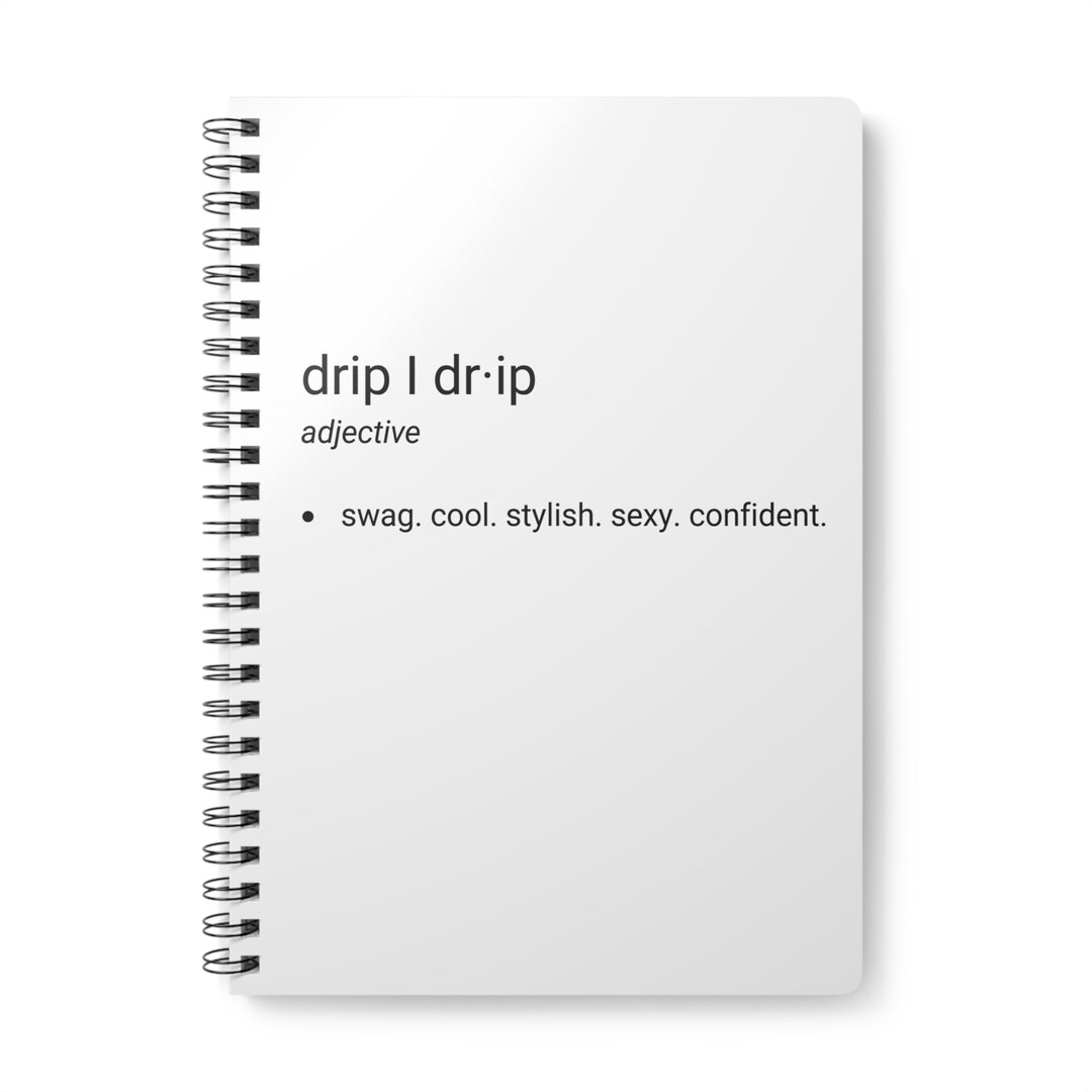Drip Wirobound Notebook, A5 - Etsy