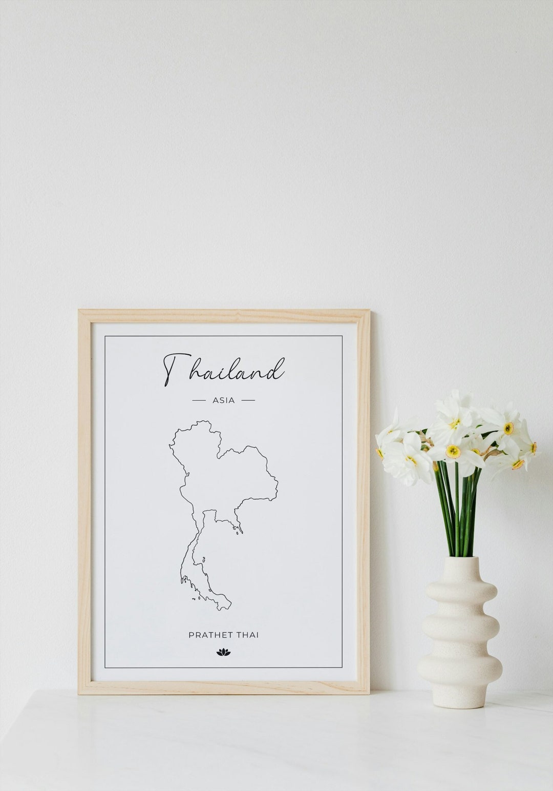 Thailand Poster I Thailand Map I Gift for Thailand Lover - Etsy