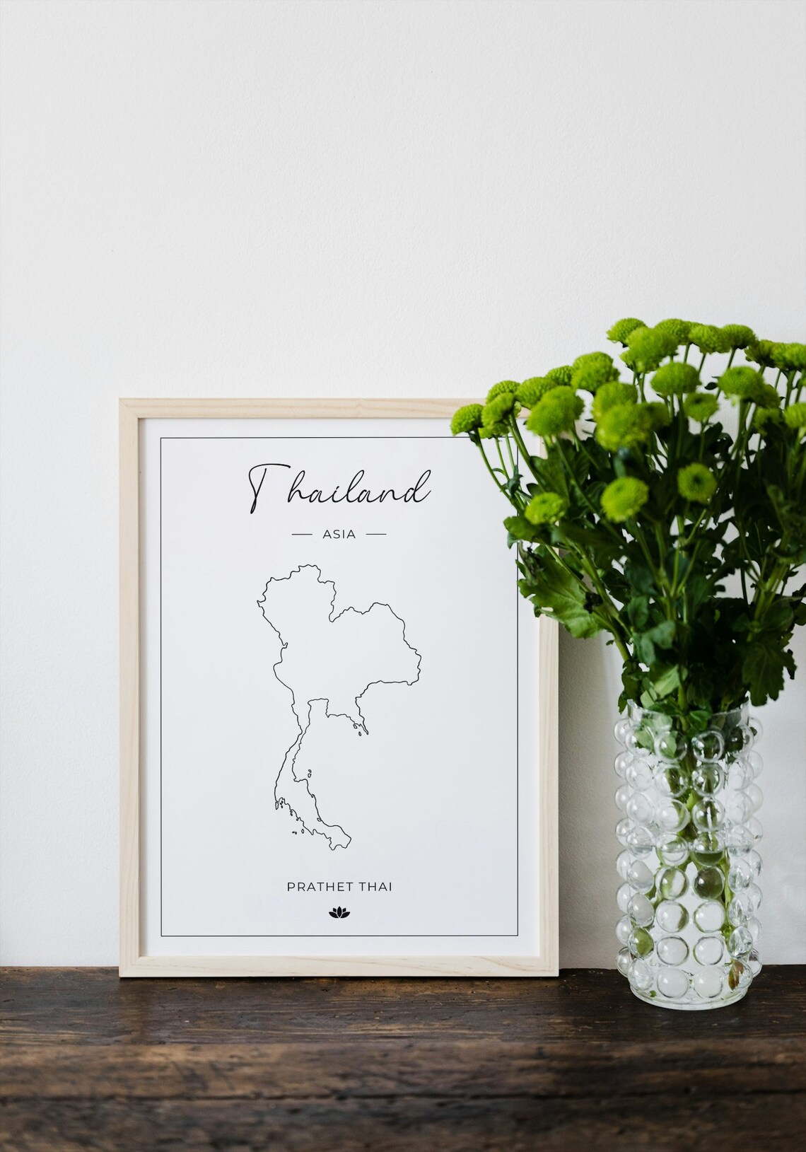 Thailand Poster I Thailand Map I Gift for Thailand Lover - Etsy