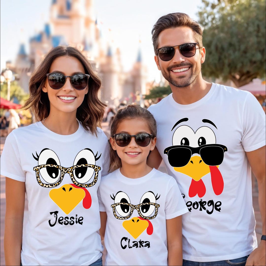 Custom Thanksgiving Shirts,funny Turkey Face Shirt,friendsgiving Shirt ...