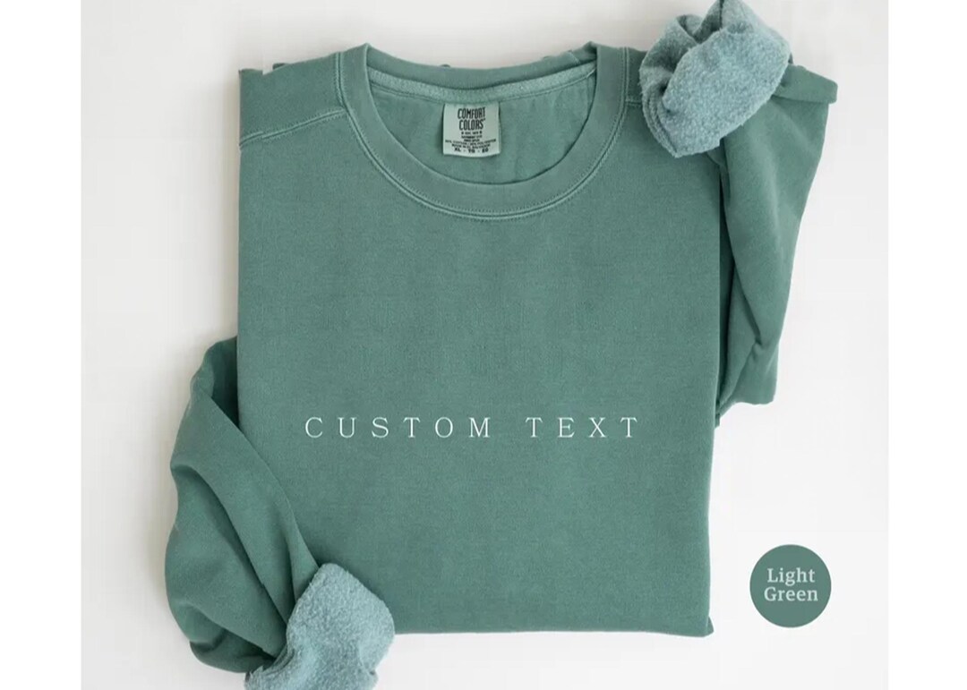 Custom Sweatshirt, Custom Comfort Colors Sweatshirt, College Letters ...