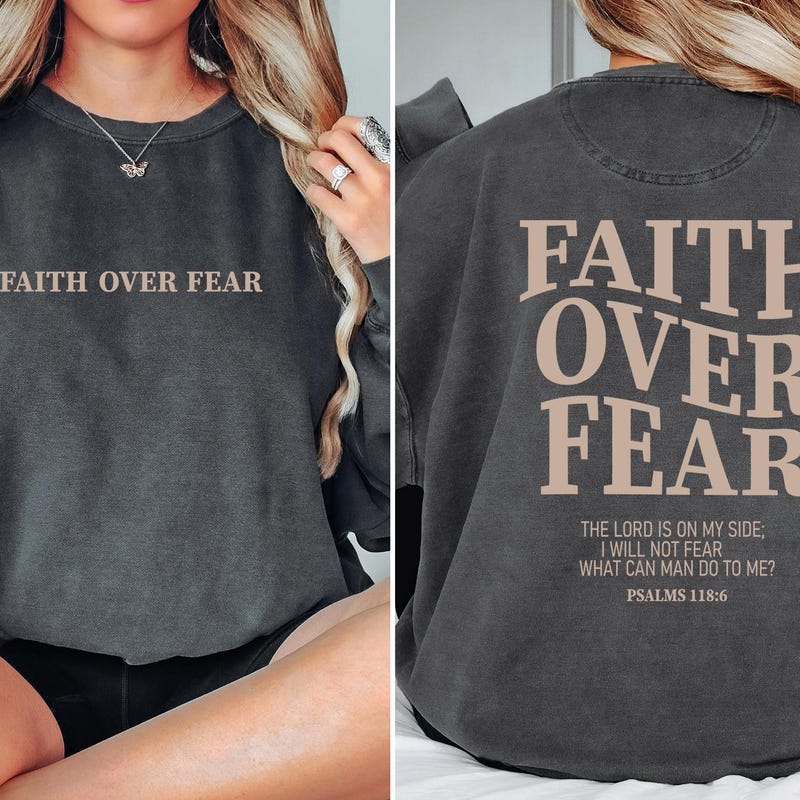 Faith Over Fear Hoodie - Etsy