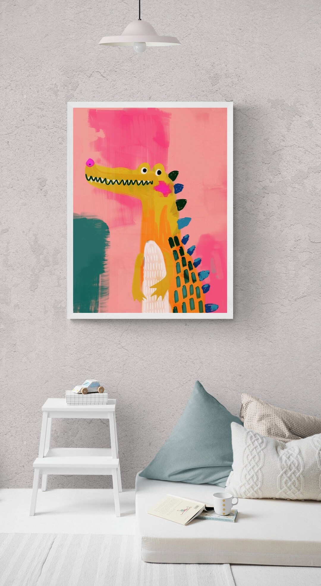 Crocodile Print, Animal Prints for Nursery , Safari Animal Nursery ...