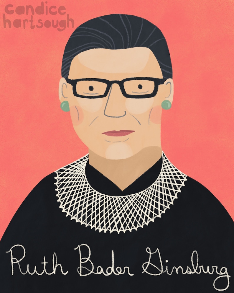 Ruth Bader Ginsburg: Hero Illustration Series - Etsy