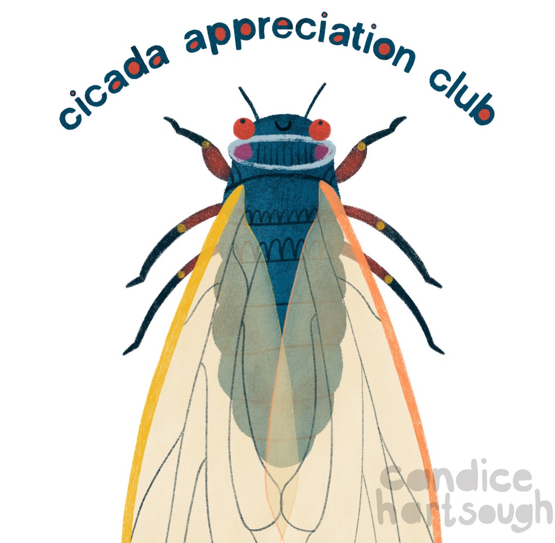 Cicada Appreciation Club Print - Etsy