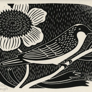 Bird Block Print - Etsy