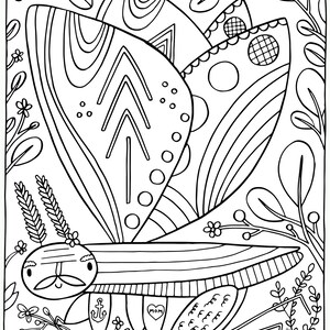 Imaginary Bugs Coloring Book - Etsy