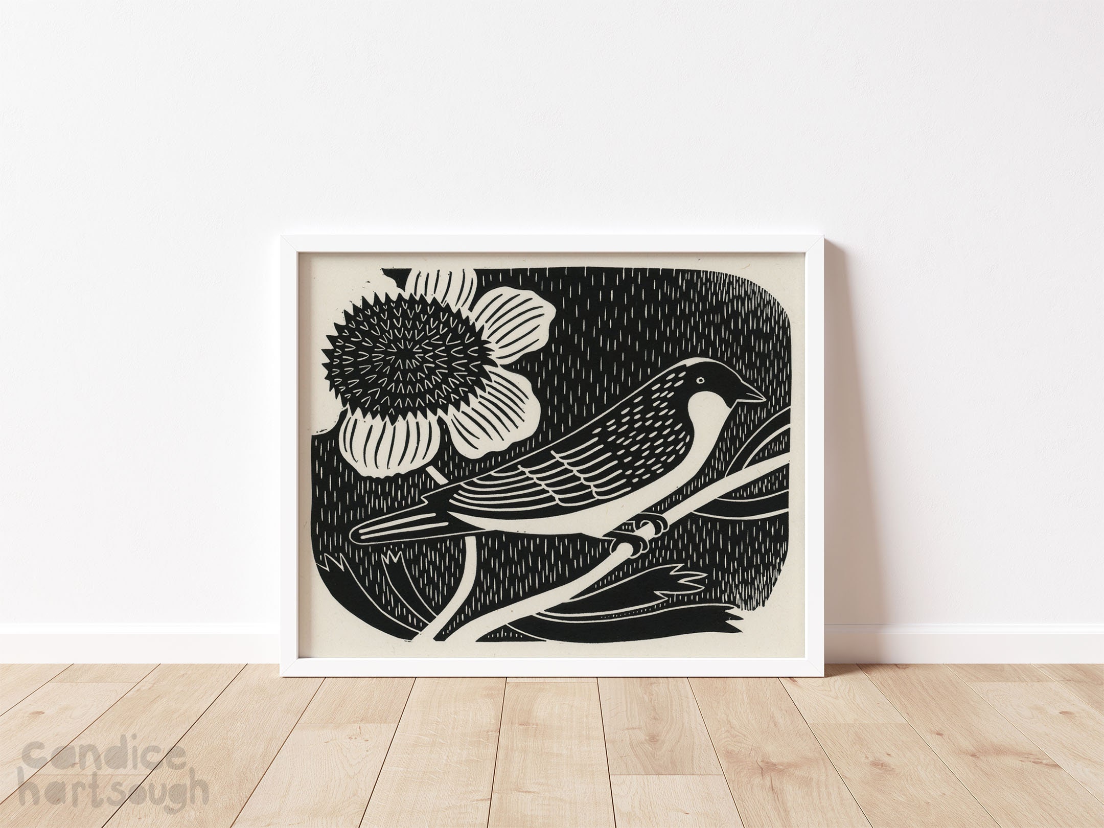 Bird Block Print - Etsy