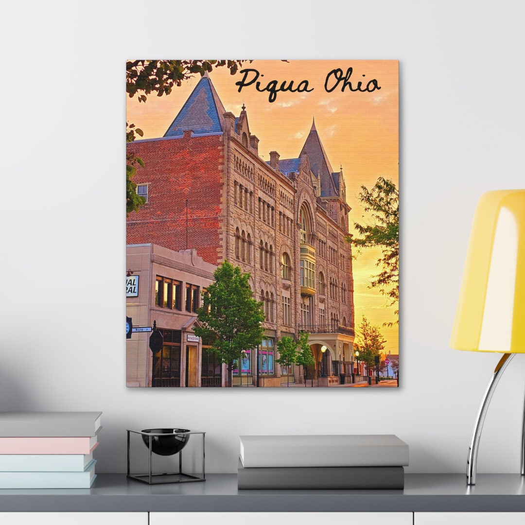 Rustic Town Wall Art Canvas Print - Etsy