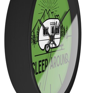 Funny Camper RV Wall Clock: Quirky Camping Home Decor - Etsy