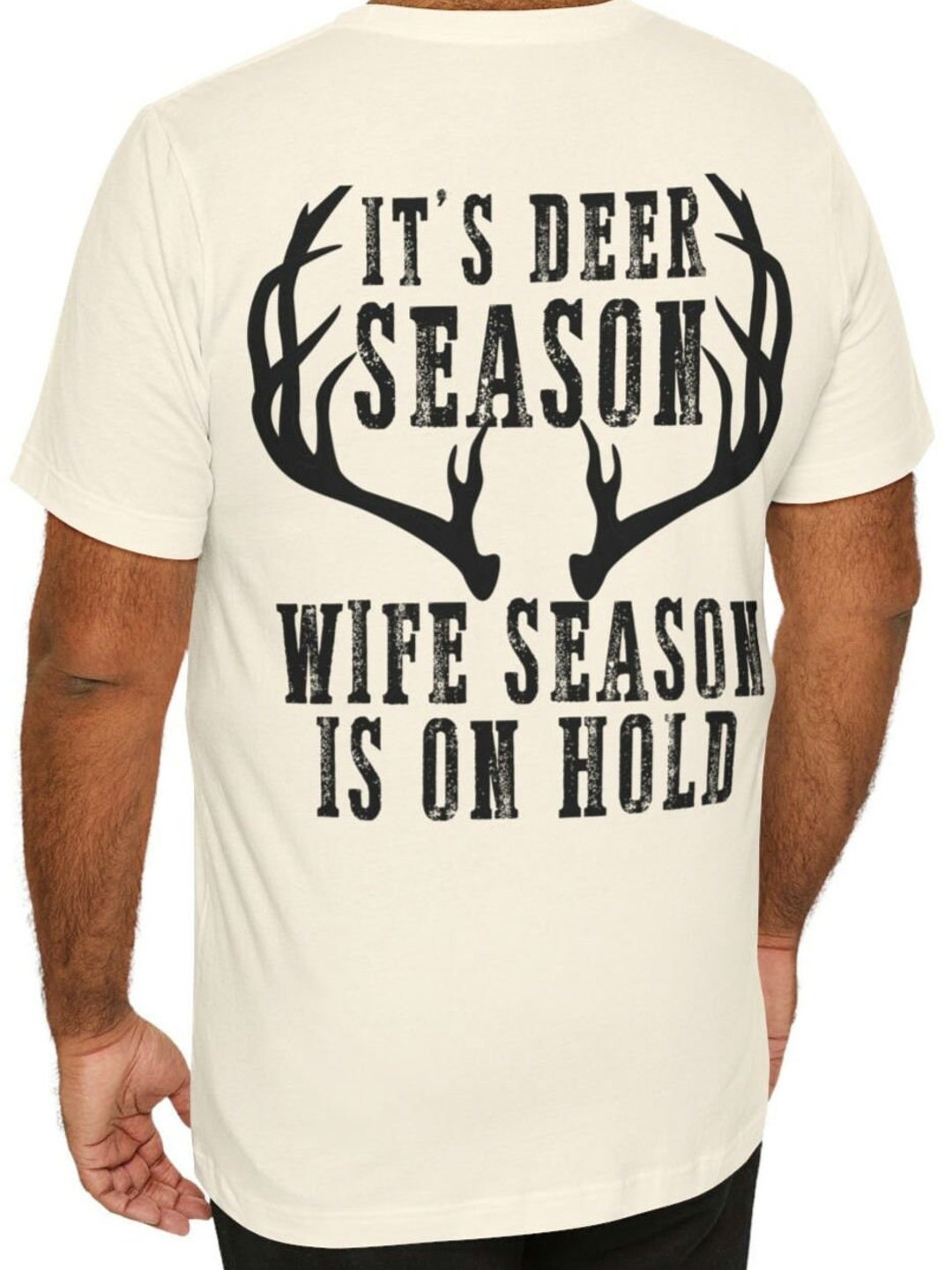 Funny Deer Hunting T-shirt: Husband Gift, Front & Back Design - Etsy
