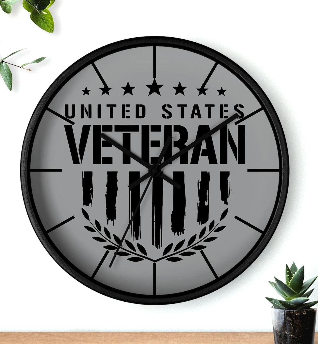 Veteran Wall Clock - Honor the Brave, Perfect Gift for Veterans ...