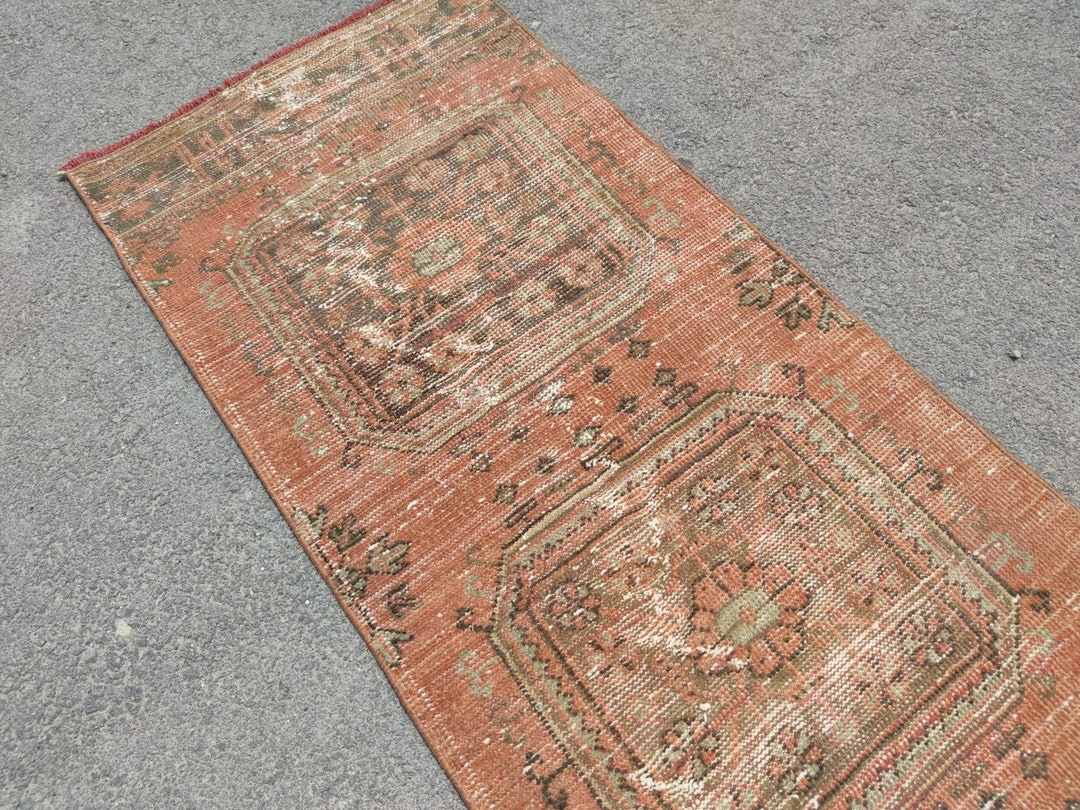 2.4x18 Ft, Runner for Stair, Extra Long Runner Vintage 2x18, Oushak ...