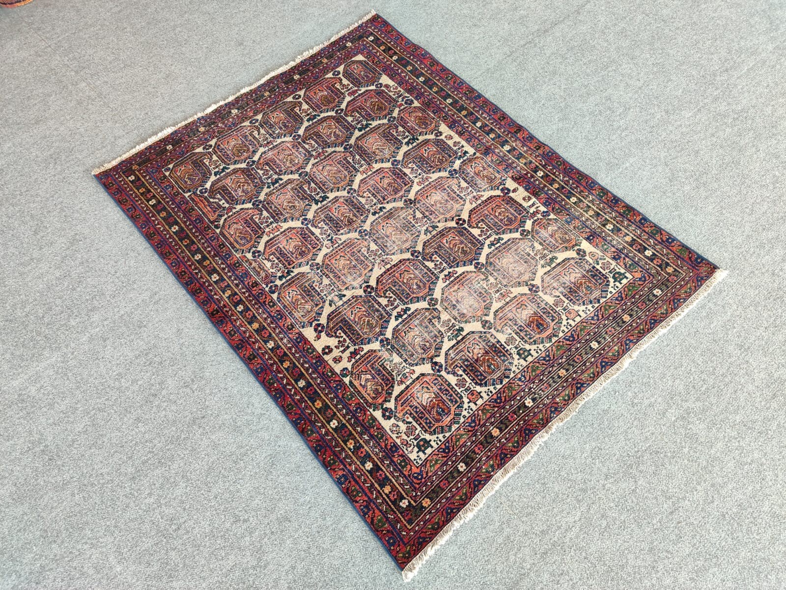 Rare Antique Rug 4x5, Persian Rug 4x5, Square Rug, Malayer Rug 4x5 ...