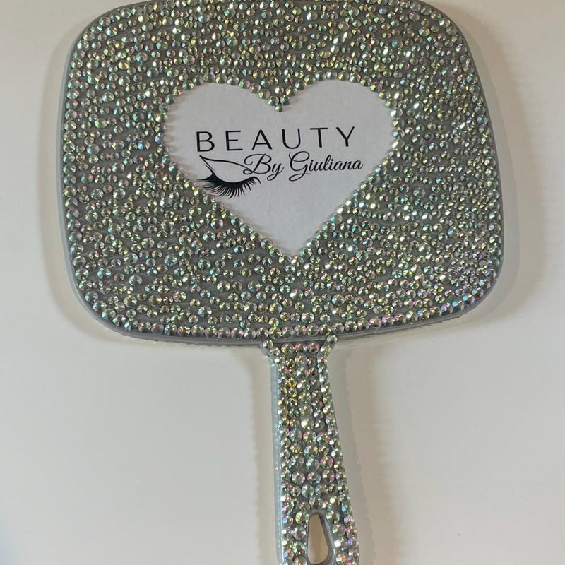 Rhinestone Mirror - Etsy
