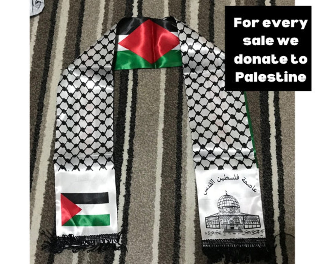 Palestine Scarf, Palestine Traditional Colour Scarf, Palestine ...