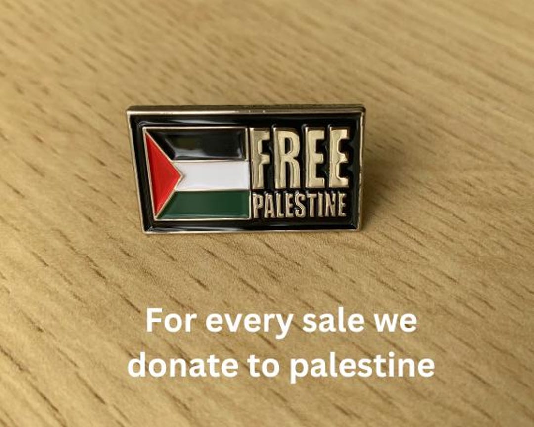 Palestine Solidarity Pin Badge Palestine Fundraiser Gaza Badge ...