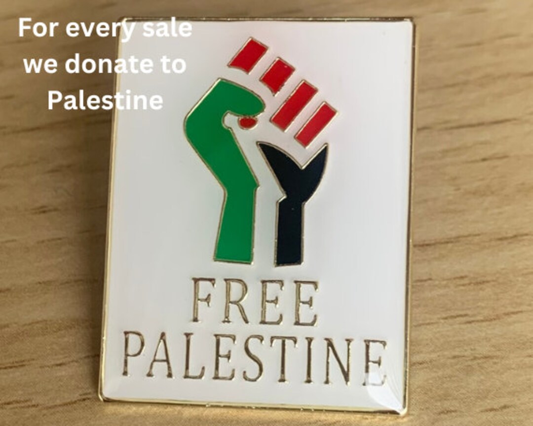 Palestine Flag Pin Badge Palestine Fundraiser Gaza Badge Palestine ...