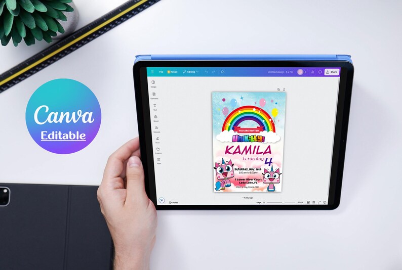 Unikitty Invitation Birthday Invitation, Kitty Birthday Invitation ...